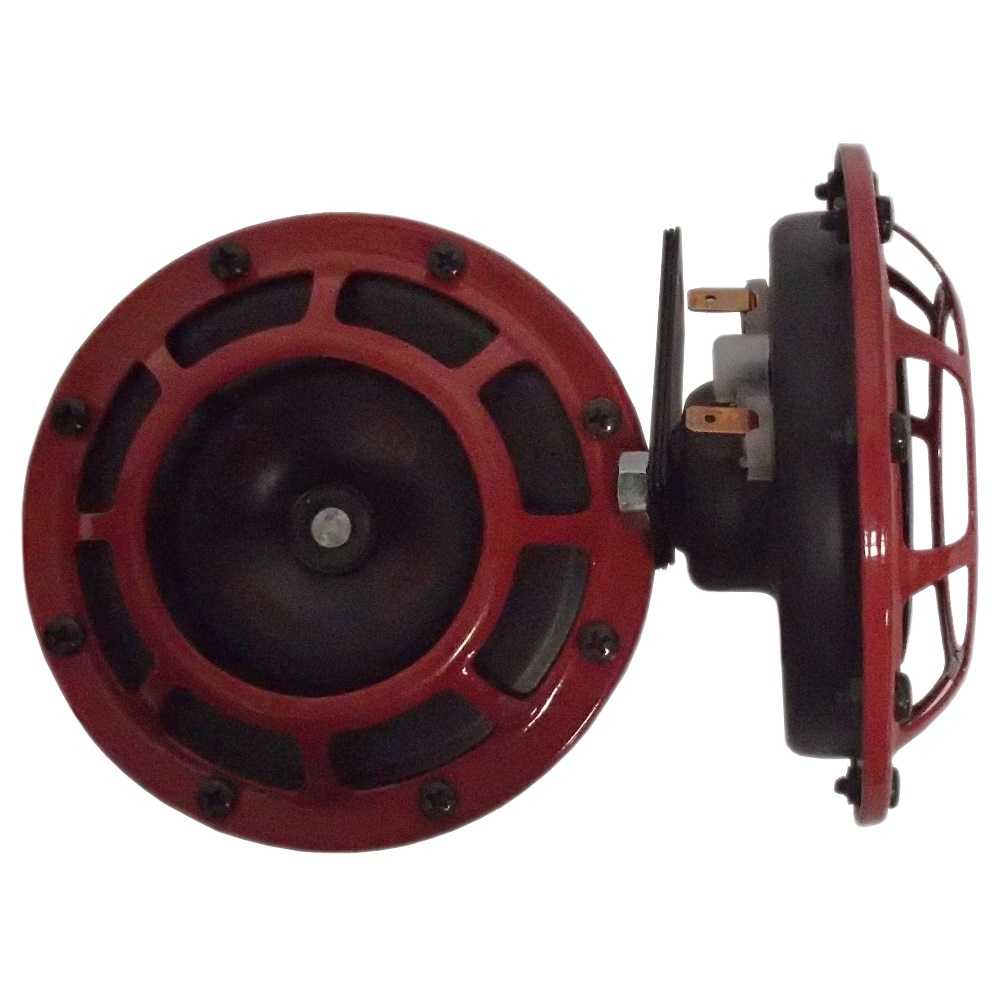 Red Super Tone Dual Car Horn 12V 118dB Loud Set of 2 | eBay