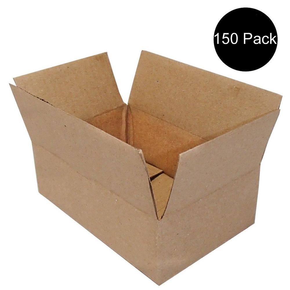 (150 Pack) 6x4x2 Brown Corrugated Cardboard Shipping Boxes | eBay